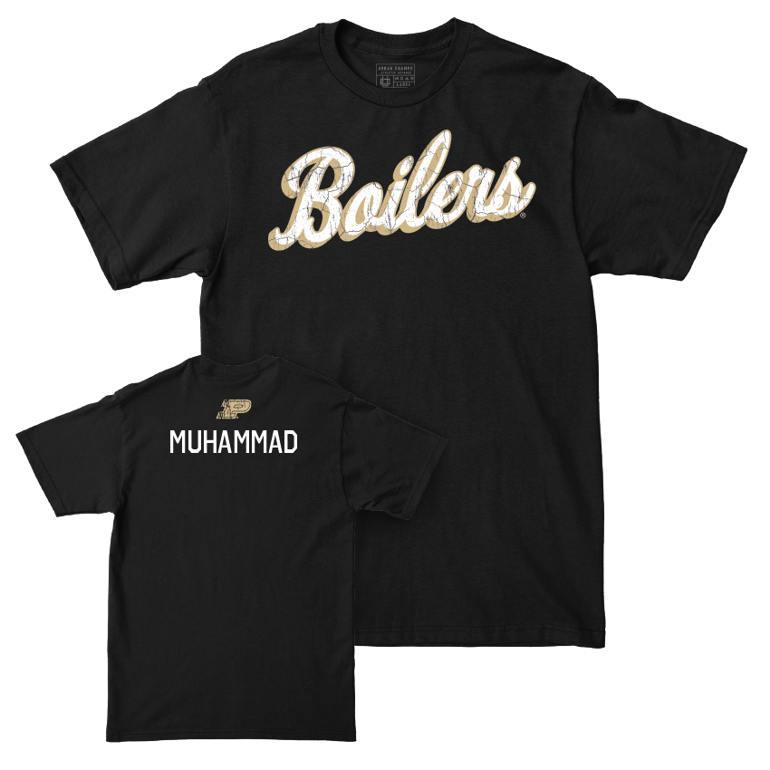 Swim & Dive Black Script Tee - Idris Muhammad – The Purdue NIL Store Swim & Dive Black Script Tee - Idris Muhammad – The Purdue NIL Store