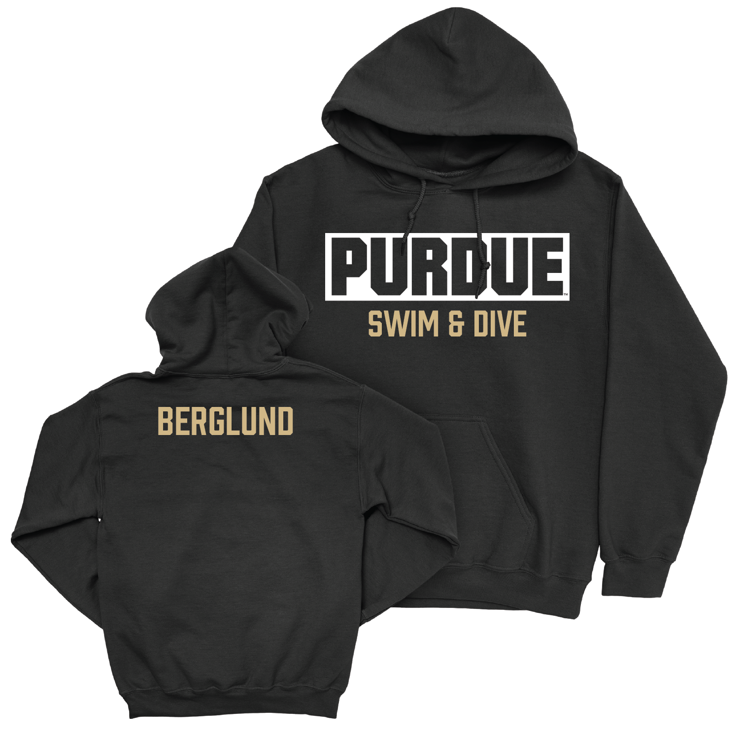 Swim & Dive Black Staple Hoodie - Meredith Berglund – The Purdue NIL Store Swim & Dive Black Staple Hoodie - Meredith Berglund – The Purdue NIL Store